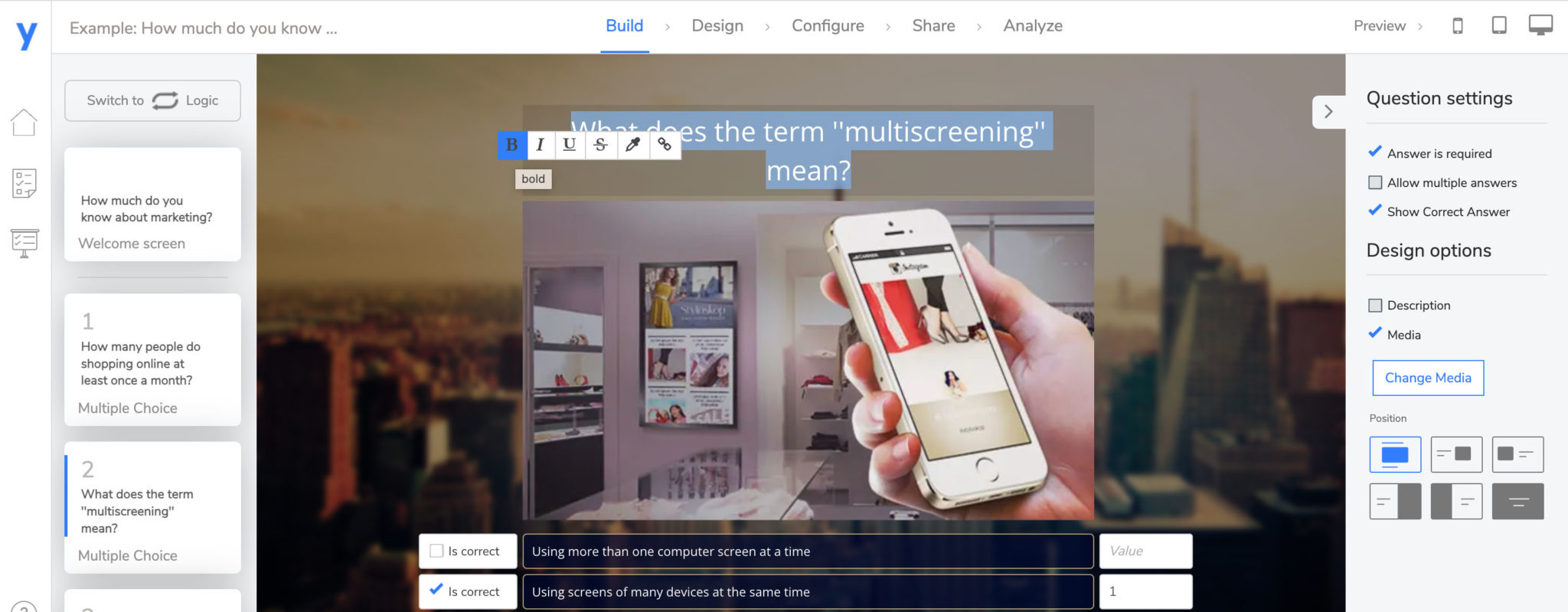 Text Formatting in Titles and Descriptions | youengage